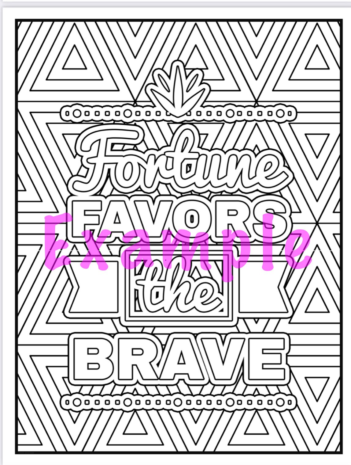 50 Pages Motivational Quotes Coloring Pages - Etsy