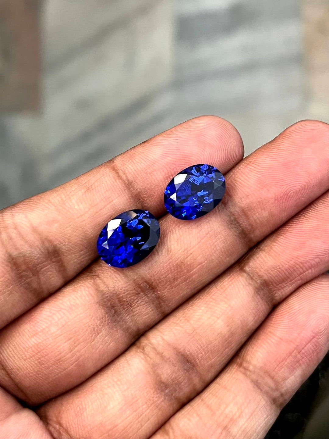 Royal Blue Sapphire, Oval Cut, Aaaquality, Lab Created Blue Sapphire ...