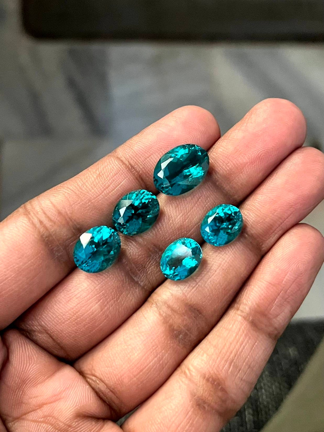 Dark Noen Blue Paraiba Tourmaline, Oval Cut Paraiba Tourmaline, AAA ...