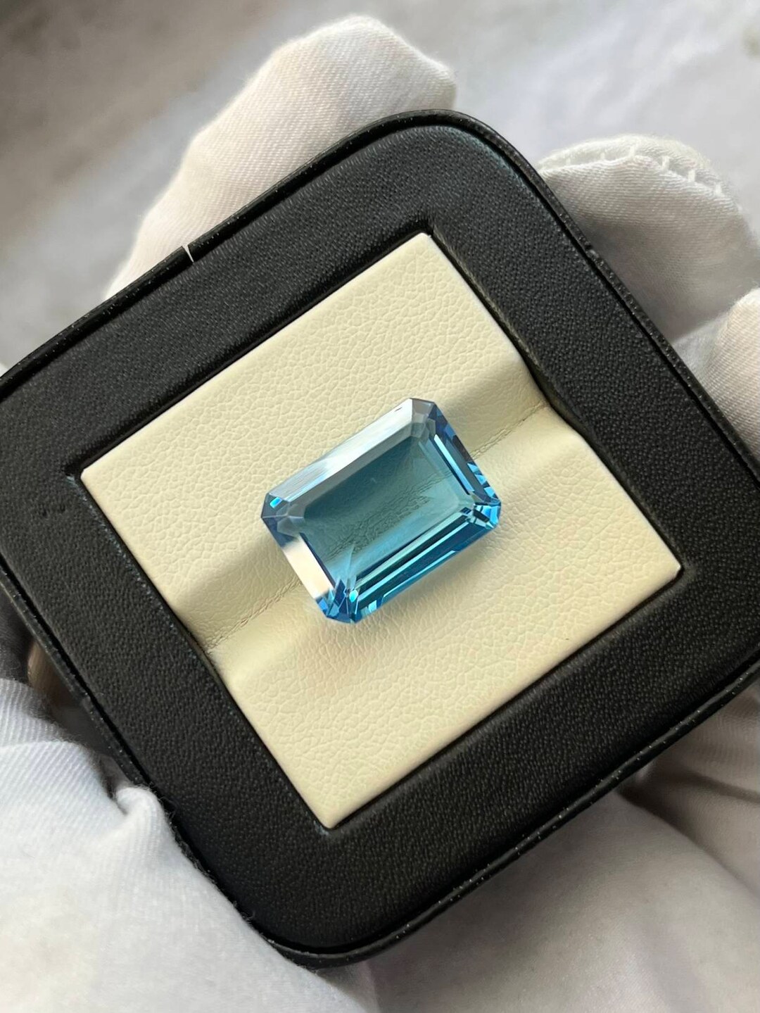 Lab Created Blue Topaz , Octagon Cut, AAA Quality, Loose Gemstone ...