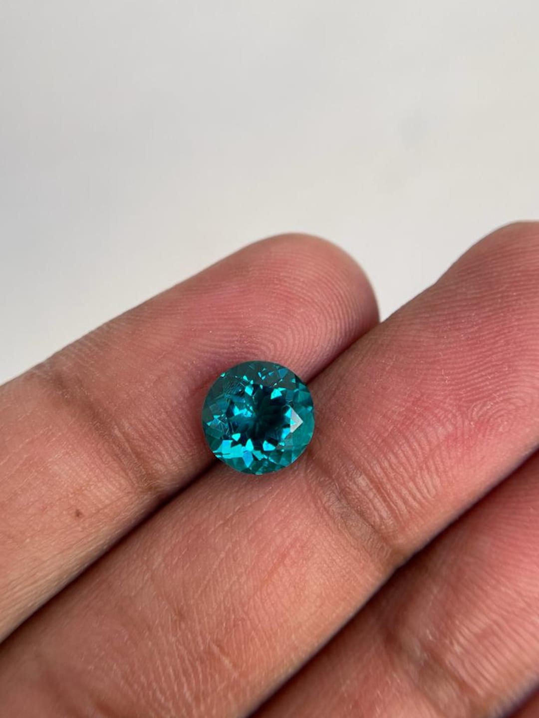 Round Paraiba Tourmaline, Lab Created, Aaquality, Excellent Cuts ...
