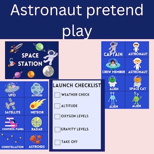 Space Station Pretend Play Printable, Space Dramatic Play, Daycare ...