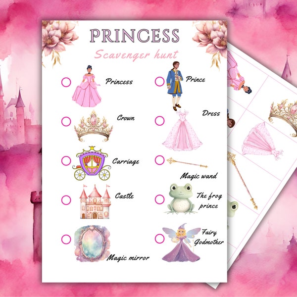 Princess Scavenger Hunt - Etsy