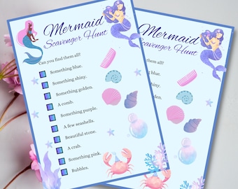Mermaid Themed Scavenger Hunt - Etsy