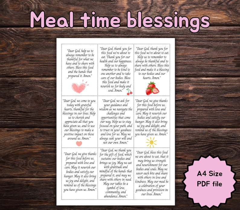Printable Blessing Note, Devotional Cards, Sunday School, Christian ...