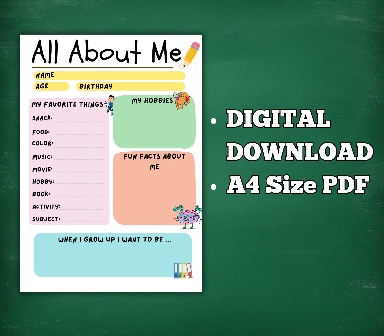 All About Me All About Me Poster All About My Teacher Homeschool