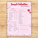 Secret Valentine Survey Questionnaire, Valentine's Day Gift Exchange ...