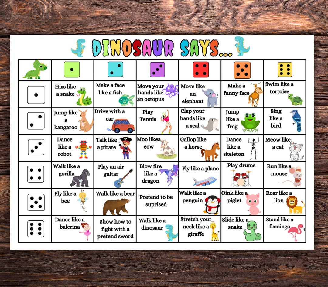 Simon Says Game, Movement Activity, Brain Break, Icebreaker for Kid ...