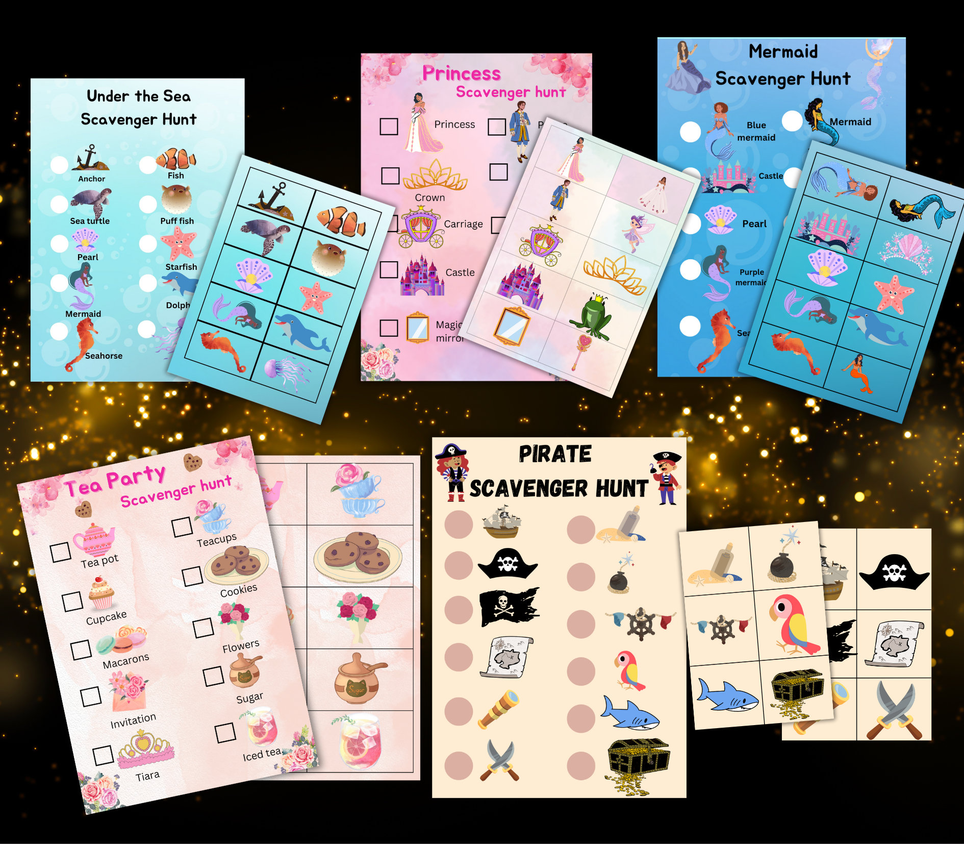 Treasure Hunt Bundle, Scavenger Hunt Bundle, Birthday Party Games ...
