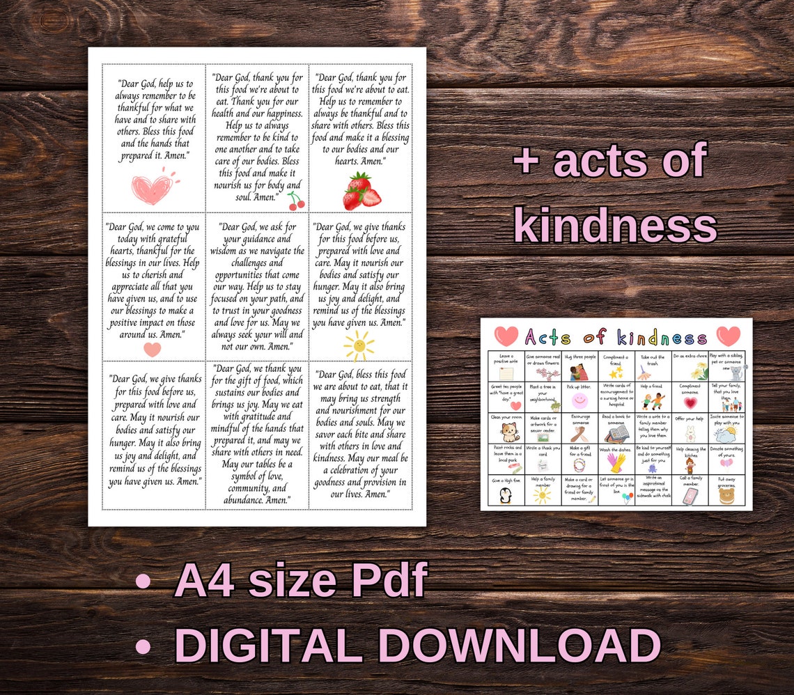 Printable Blessing Note, Devotional Cards, Sunday School, Christian ...