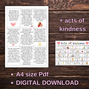 Printable Blessing Note, Devotional Cards, Sunday School, Christian ...