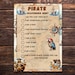 Pirate Themed Scavenger Hunt, Child / Kids Birthday Party Games, Pirate ...