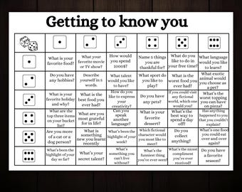 Dicebreaker Roll and Tell Game, Back to School, Icebreaker Activity for ...