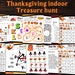 Thanksgiving Treasure Hunt, Scavenger Hunt, Printable Thanksgiving ...