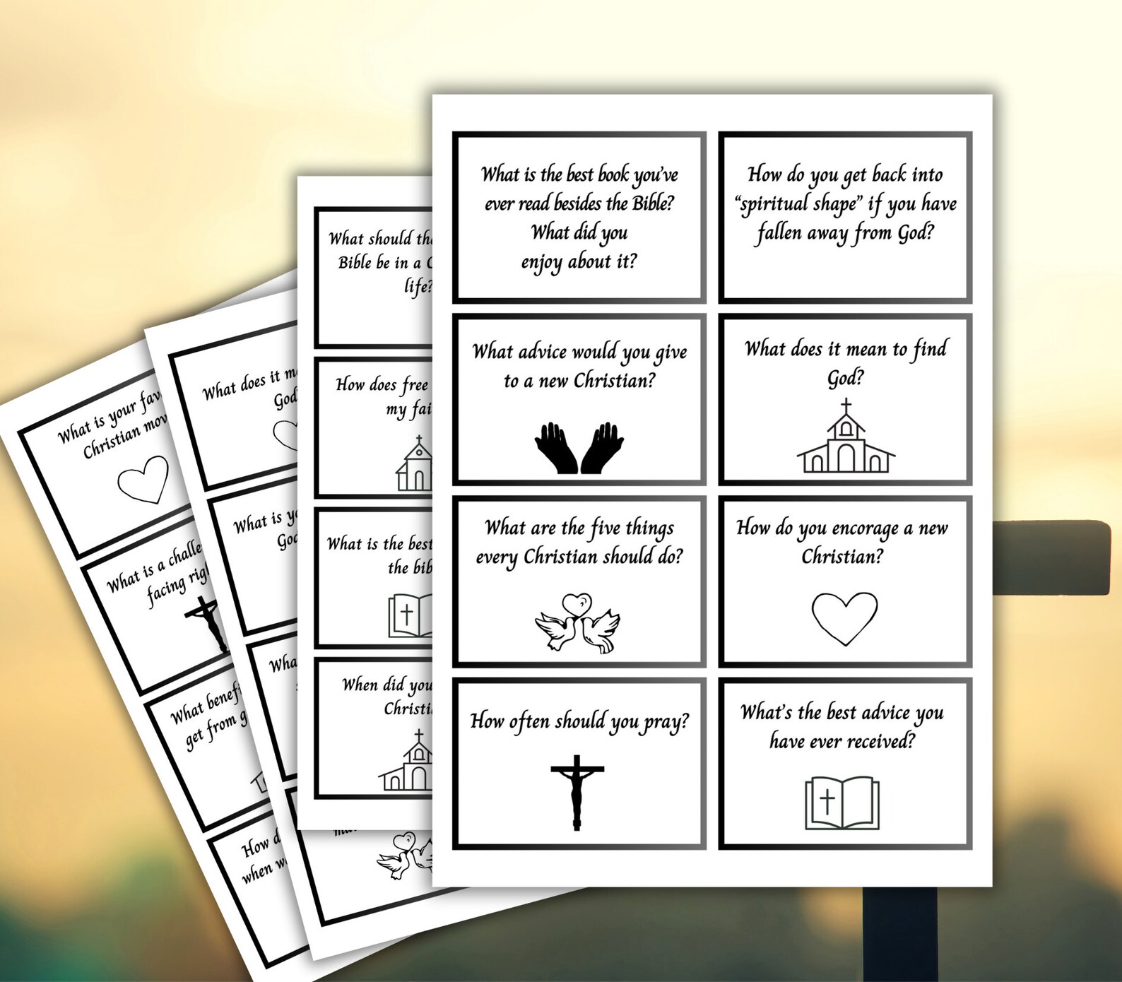 Christian Icebreaker Activity, Conversation Starter, Games for Youth ...