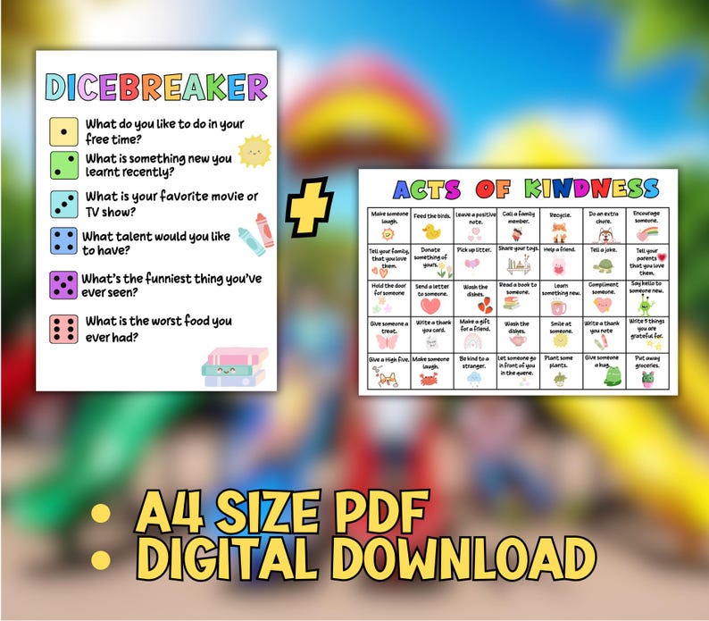 Kids Roll and Share Game, Dicebreaker Roll and Tell Game, Back to ...