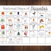 Printable December National Days Calendar, Fun Family Calendar ...