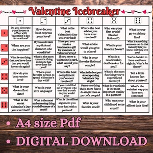 Valentine Conversation Starter, Valentine Icebreaker Activity ...