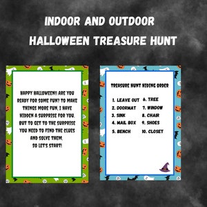 Halloween Treasure Hunt, Scavenger Hunt, Printable Halloween Games ...
