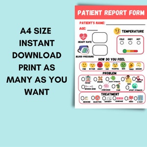 Doctors and Nurses Pretend Play, Printable for Kids, Doctor Forms, Kids ...