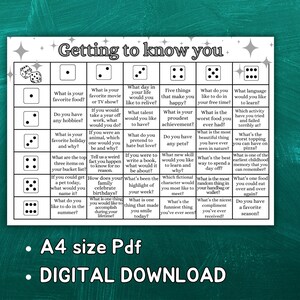 Dicebreaker Roll and Tell Game, Back to School, Icebreaker Activity for ...