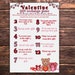 Secret Valentine Survey Questionnaire, Valentine's Day Gift Exchange ...