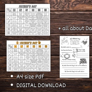 Father's Day Questionnaire, All About My Dad, Dad Questionnaire, Father ...