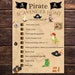 Pirate Themed Scavenger Hunt, Child / Kids Birthday Party Games, Pirate ...