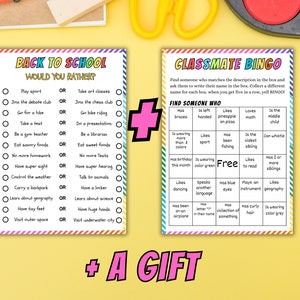 Back to School Game Printable, Back to School Would You Rather ...