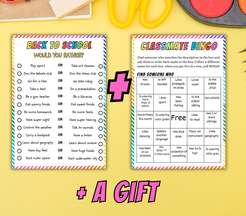 Back to School Game Printable, Back to School Would You Rather ...
