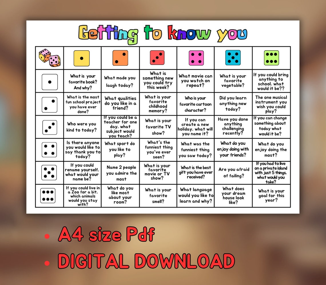 Fun Icebreaker for Kids, Back to School, Icebreaker Games, Games for ...