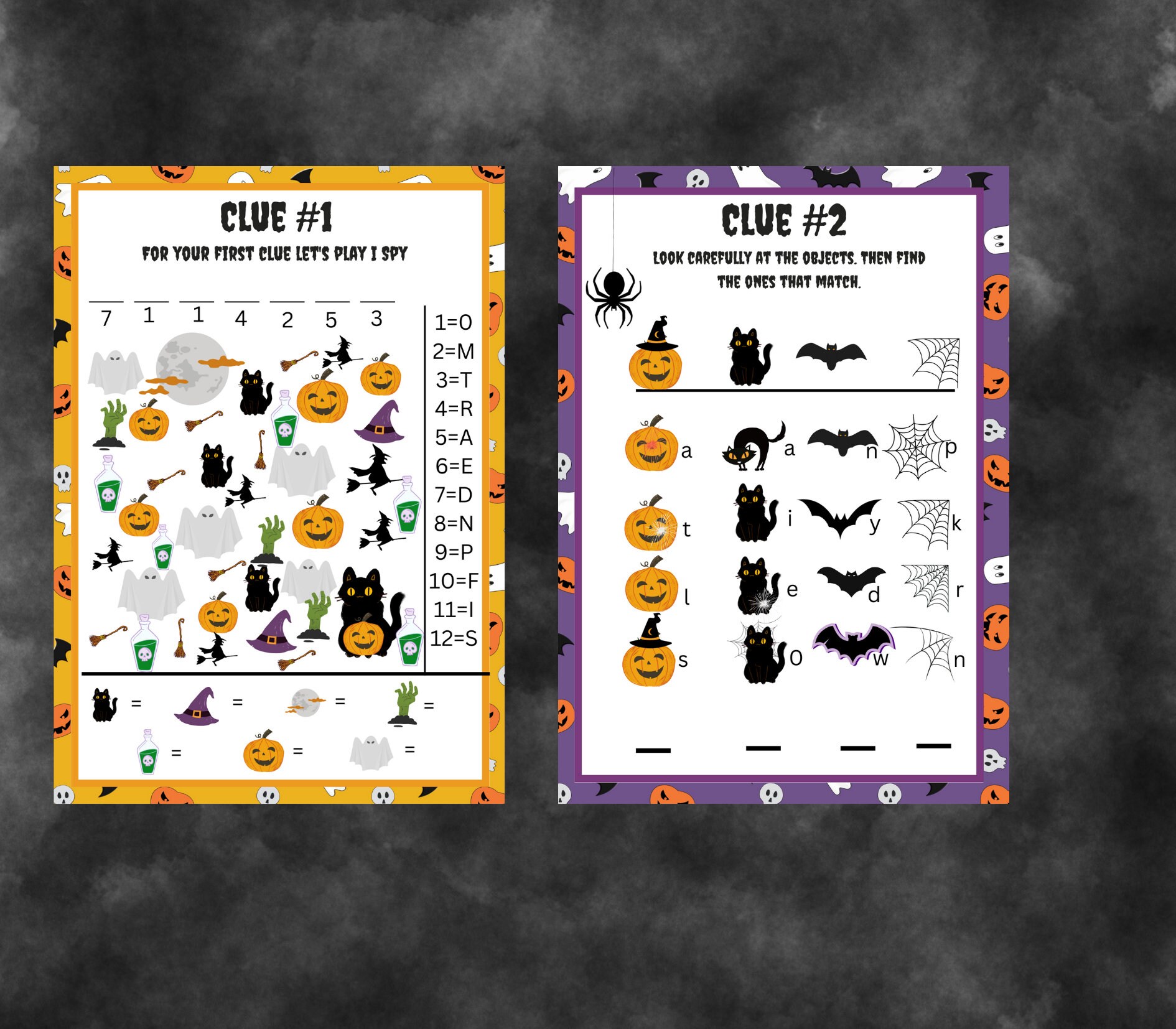 Halloween Treasure Hunt, Scavenger Hunt, Printable Halloween Games ...
