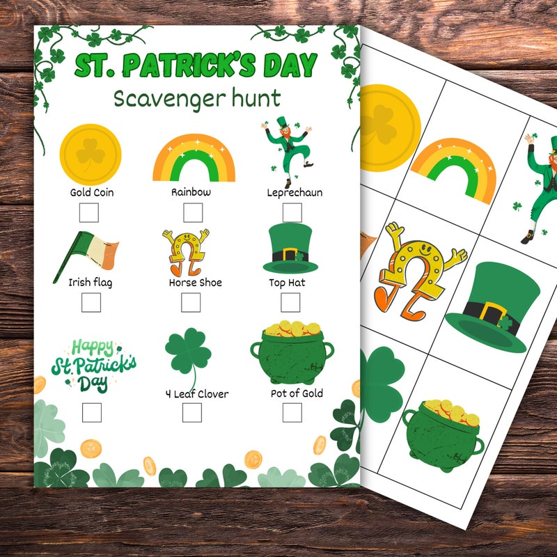 St Patricks Day Scavenger Hunt - Etsy
