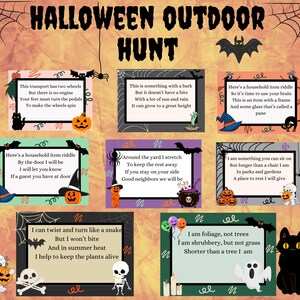 Halloween Treasure Hunt for Kids, Outdoor Halloween Scavenger Hunt ...