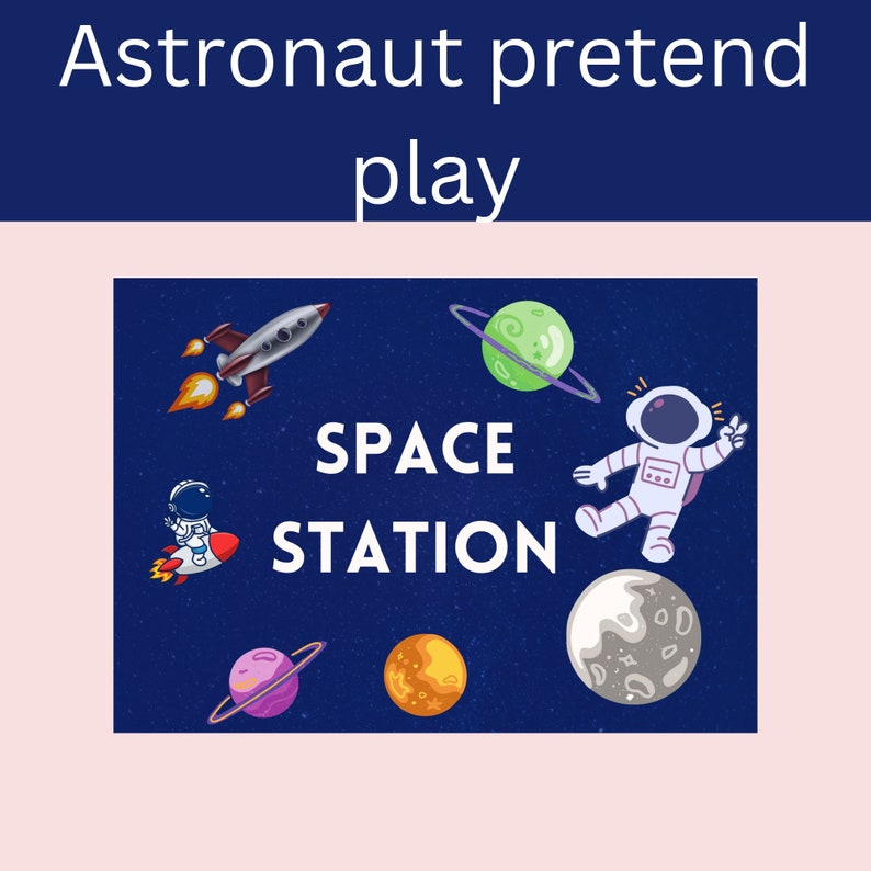 Space Station Pretend Play Printable, Space Dramatic Play, Daycare ...