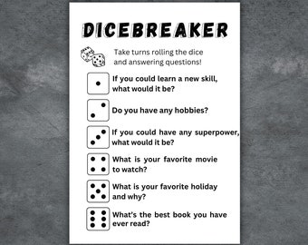 DICE BREAKERS Team Building Roll an Exercise Fitness Activities Back to ...
