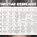 Christian Icebreaker Activity, Games for Youth Group, Printable Church ...