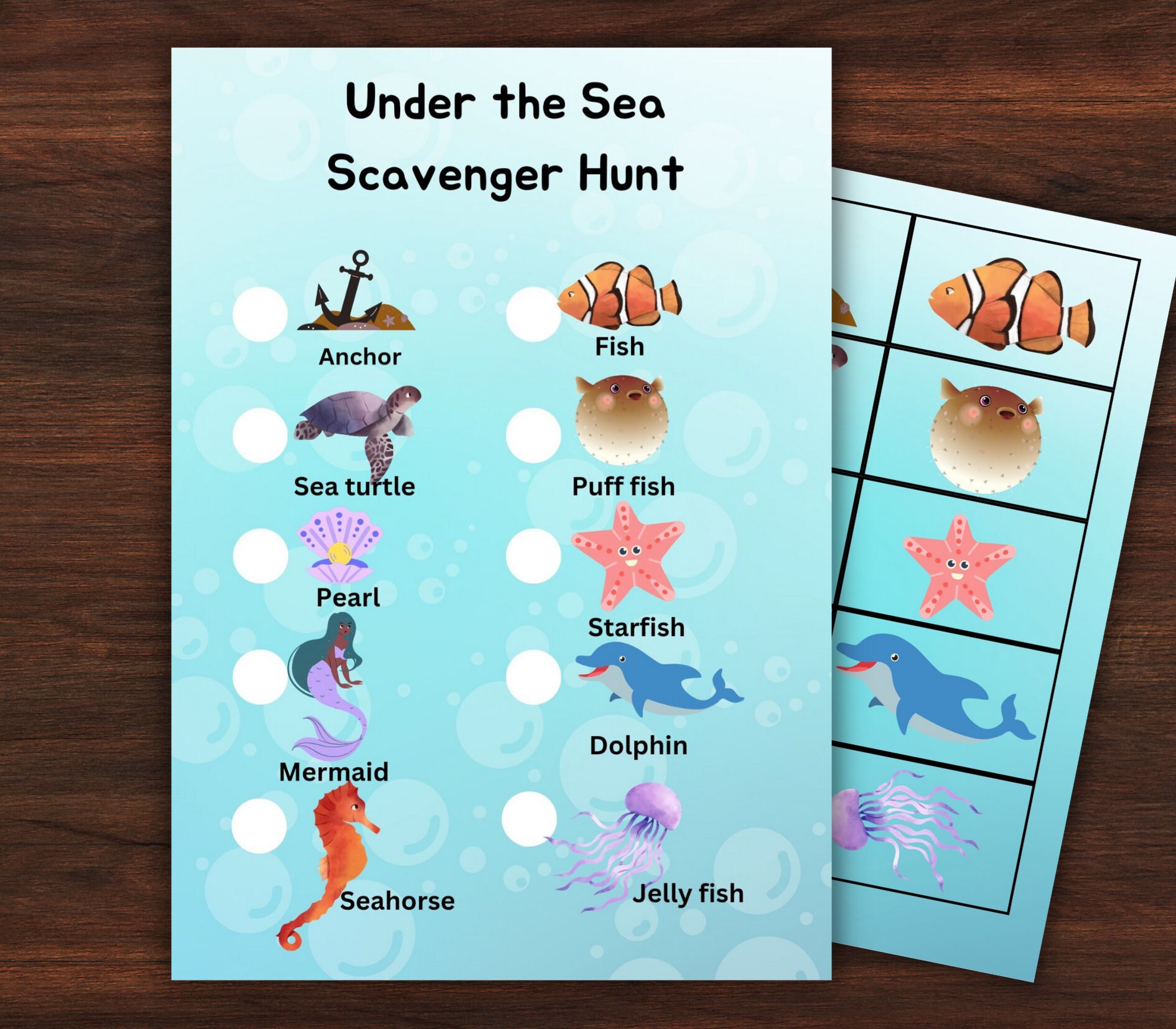 Under the Sea Themed Treasure Hunt | Child / Kids Birthday Party Games ...