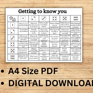 Dicebreaker Roll and Tell Game, Back to School, Icebreaker Activity for ...