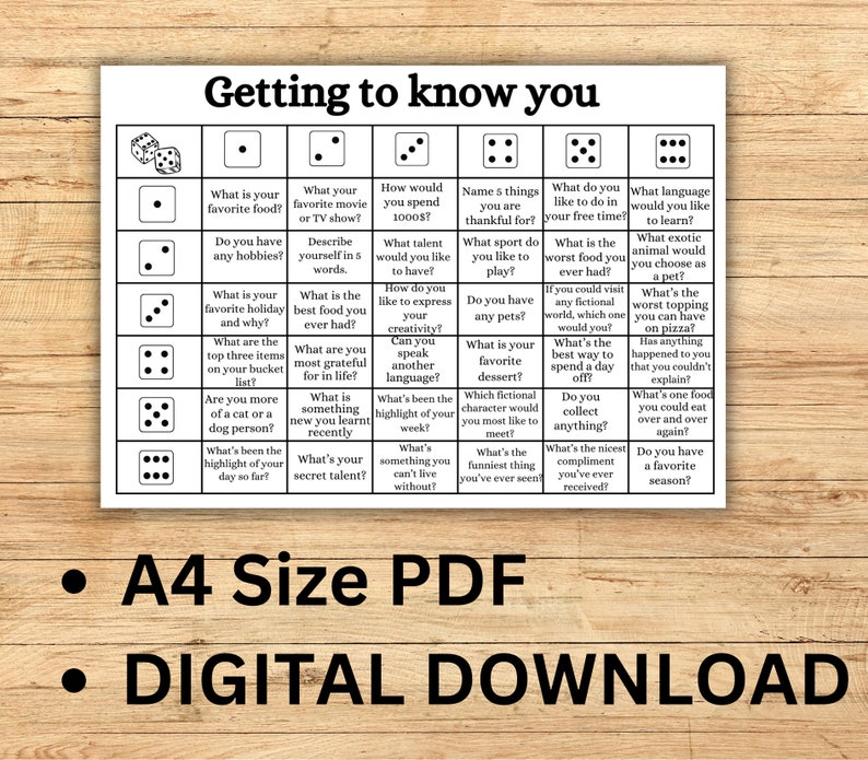 Dicebreaker Roll and Tell Game, Back to School, Icebreaker Activity for ...