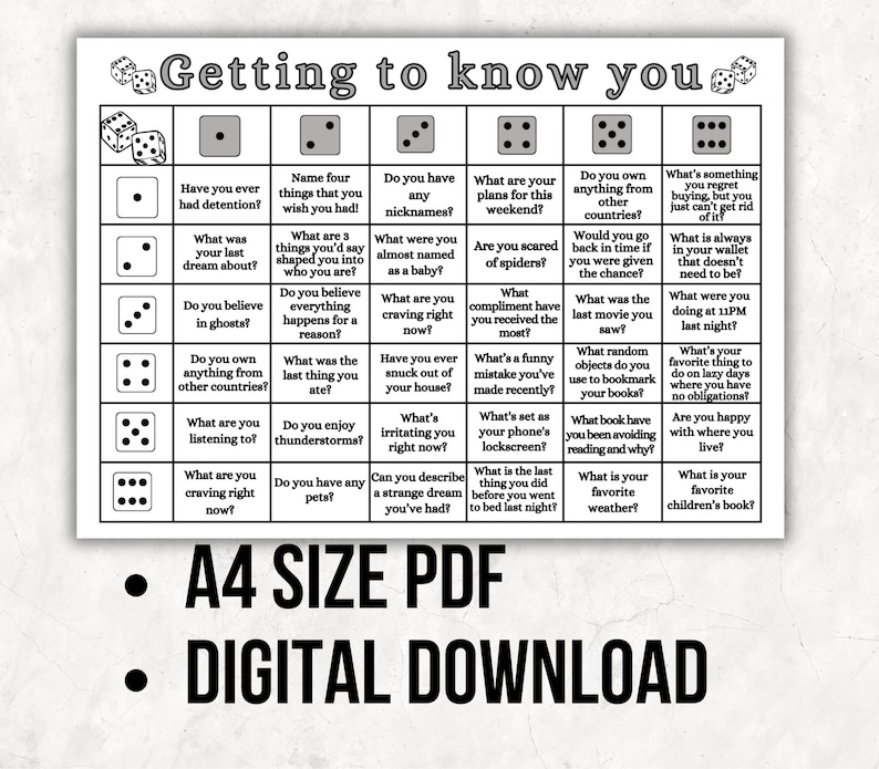 Icebreaker Game, Icebreaker Activity, Networking Activity, Family ...