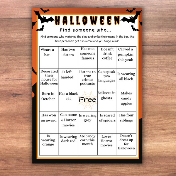 Halloween Bingo - Etsy