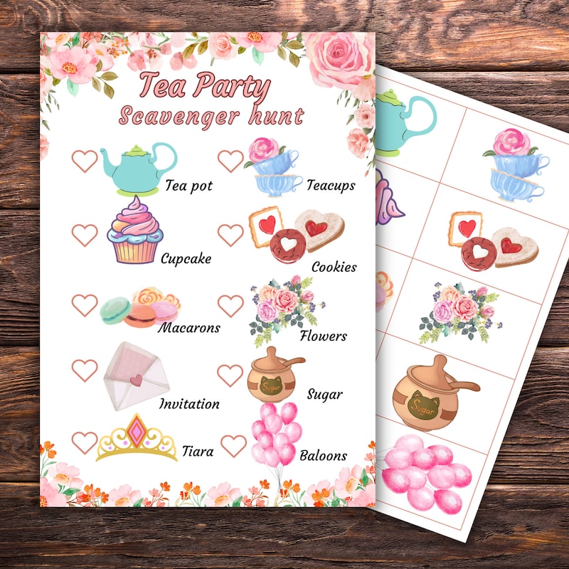 Tea Party Game - Etsy