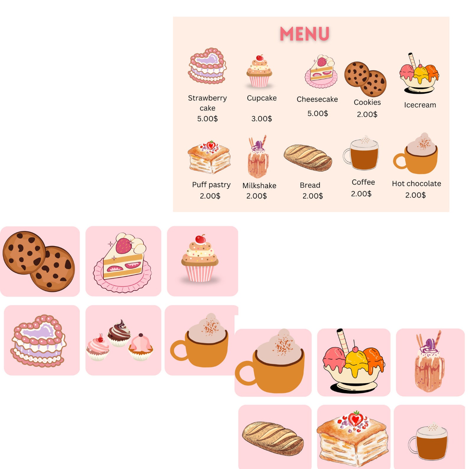 Bakery Pretend Play Kit, Bakery Dramatic Play, Bakery Pretend Play ...