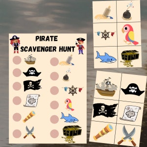 Pirate Themed Scavenger Hunt Child / Kids Birthday Party - Etsy