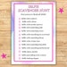 Unicorn Birthday Game Printable, What Would the Birthday Girl Choose ...