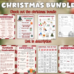 Christmas Game Printable, Christmas Would You Rather, Classroom ...