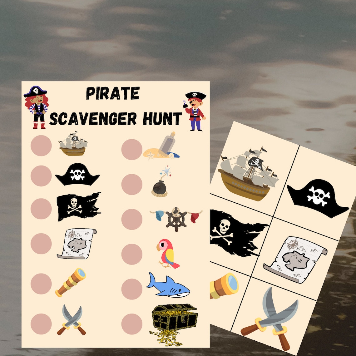 Pirate Themed Scavenger Hunt Child / Kids Birthday Party - Etsy
