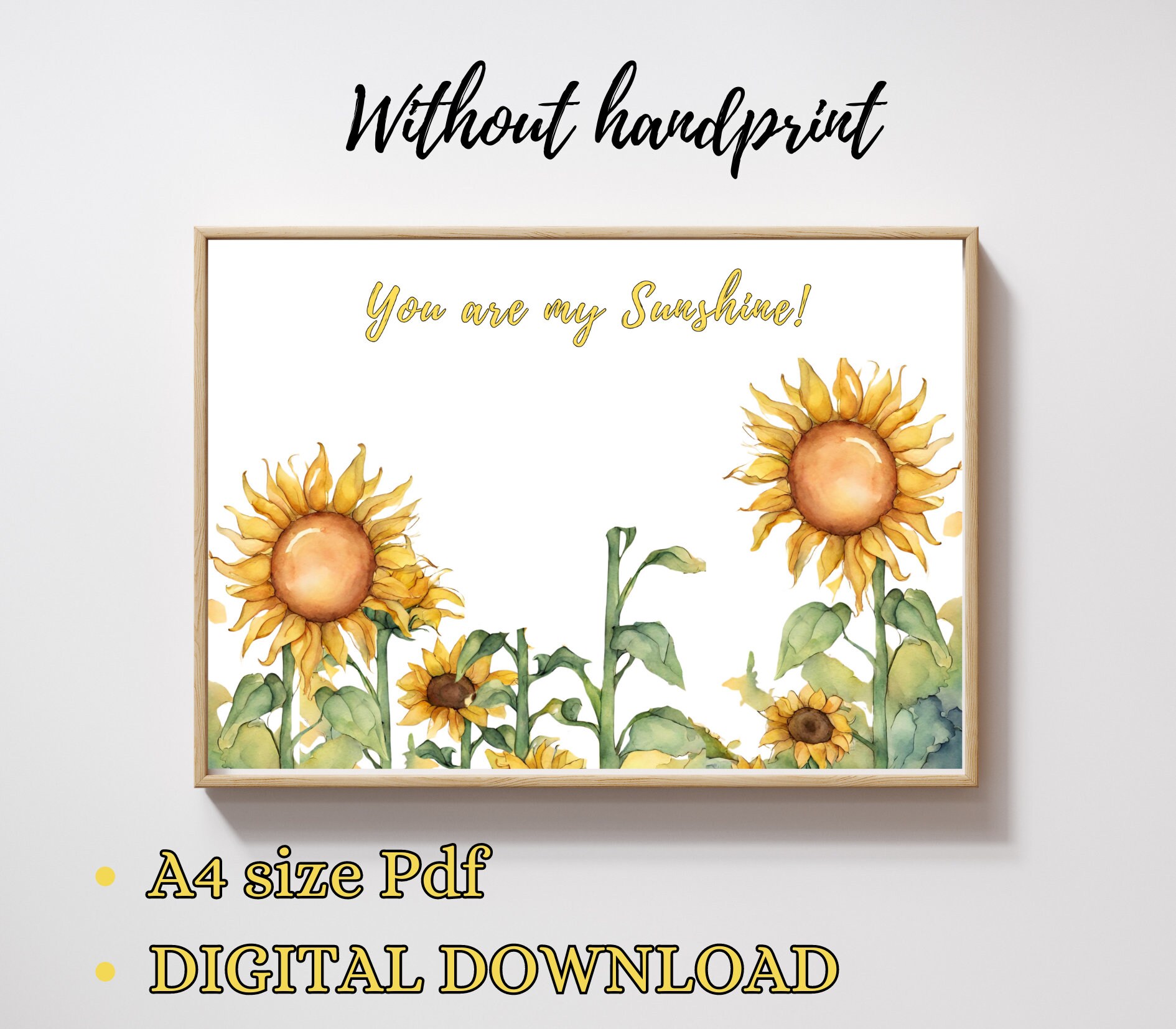 You Are Sunshine Handprint, Mother's Day Activities, Sunflower ...