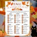 Autumn Scavenger Hunt Game, Printable Fall Party Game, Autumn Activity ...